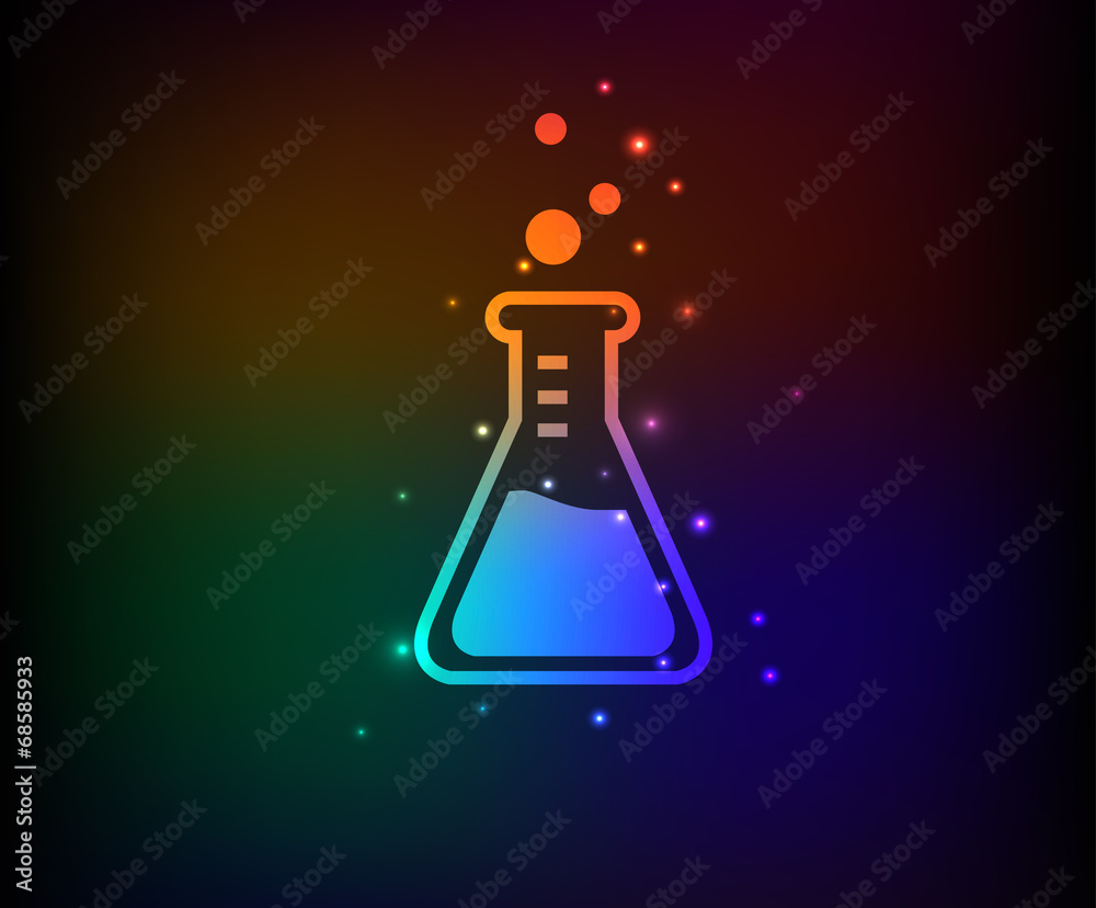 Science symbol,Rainbow vector Stock Vector | Adobe Stock