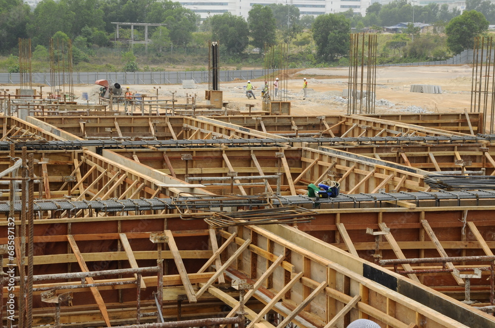 Roof Beam Formwork Stock Photo | Adobe Stock