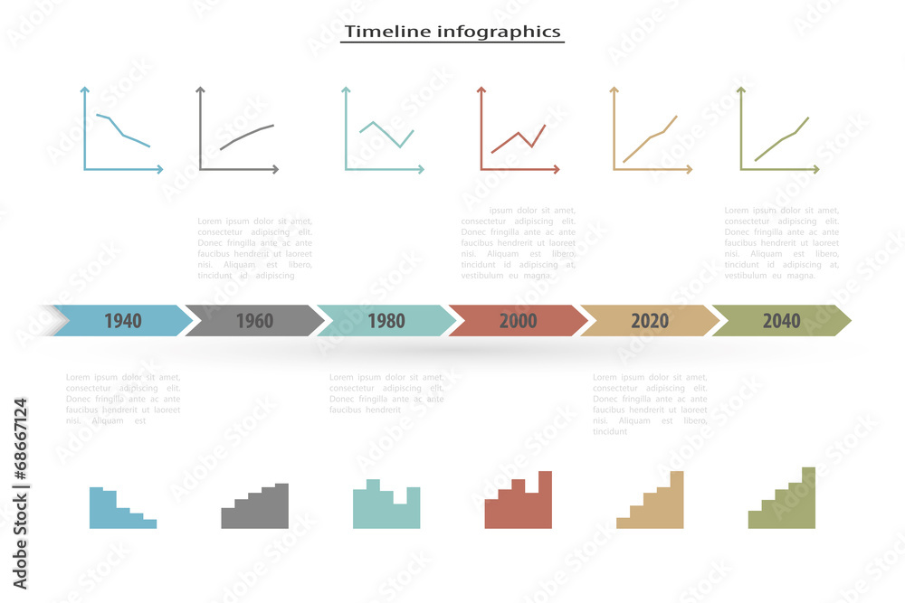 timeline infographics Stock Vector | Adobe Stock
