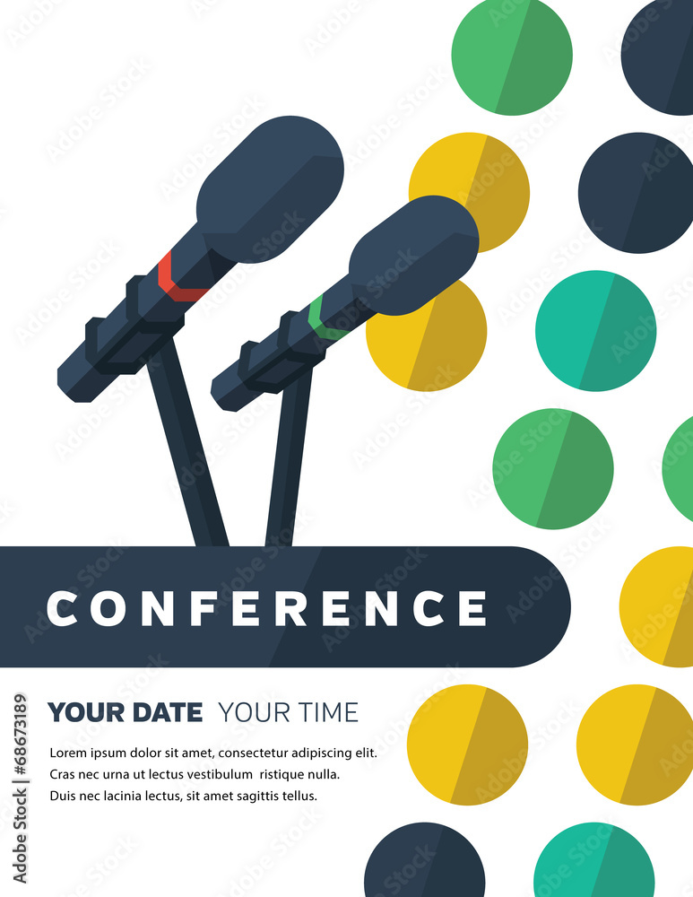 Conference illustration Stock Vector | Adobe Stock