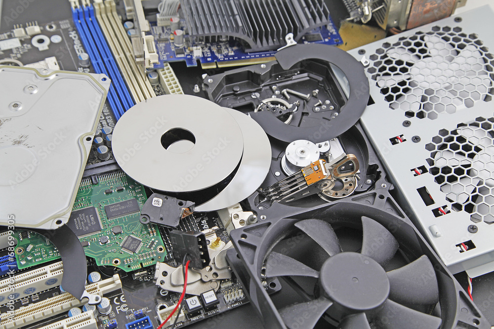 stripped down computer Stock Photo | Adobe Stock