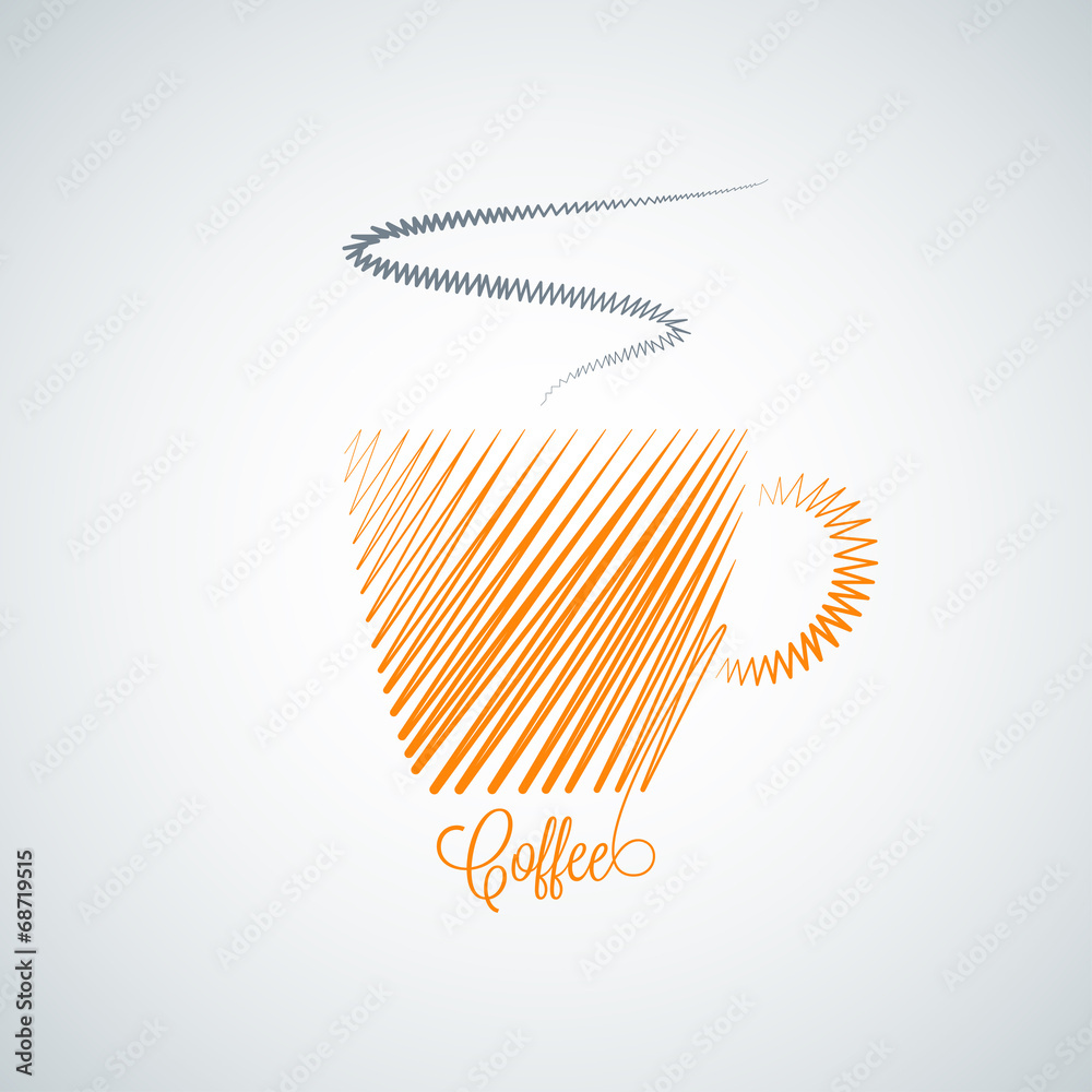 coffee cup design background Stock Vector | Adobe Stock