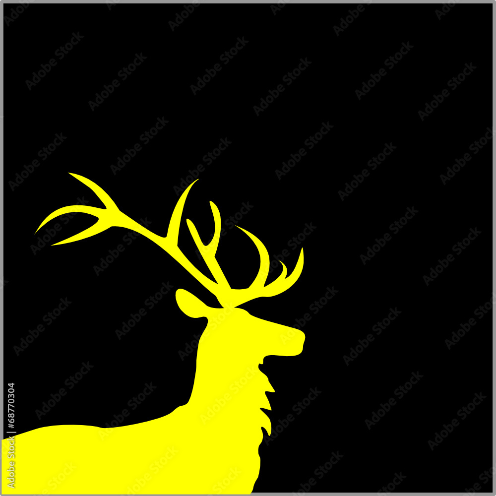 Hirsch Stock Vector | Adobe Stock
