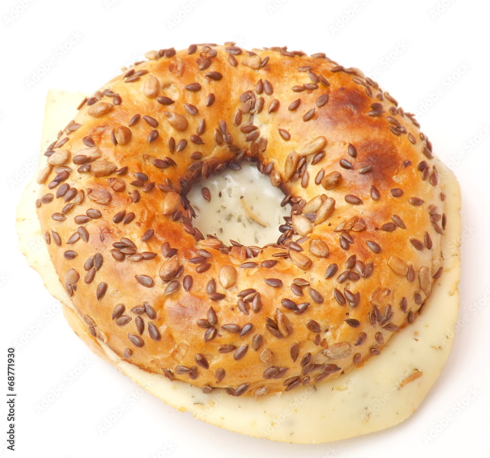 Foto de Baggle mit Käse do Stock | Adobe Stock