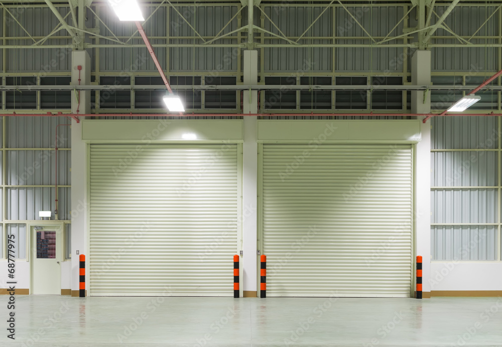 Roller door or roller shutter. Also called security door or security ...