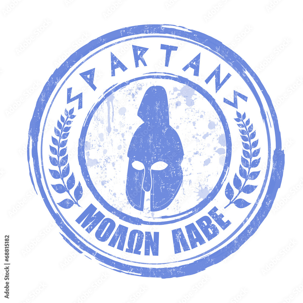 Spartans stamp Stock Vector | Adobe Stock