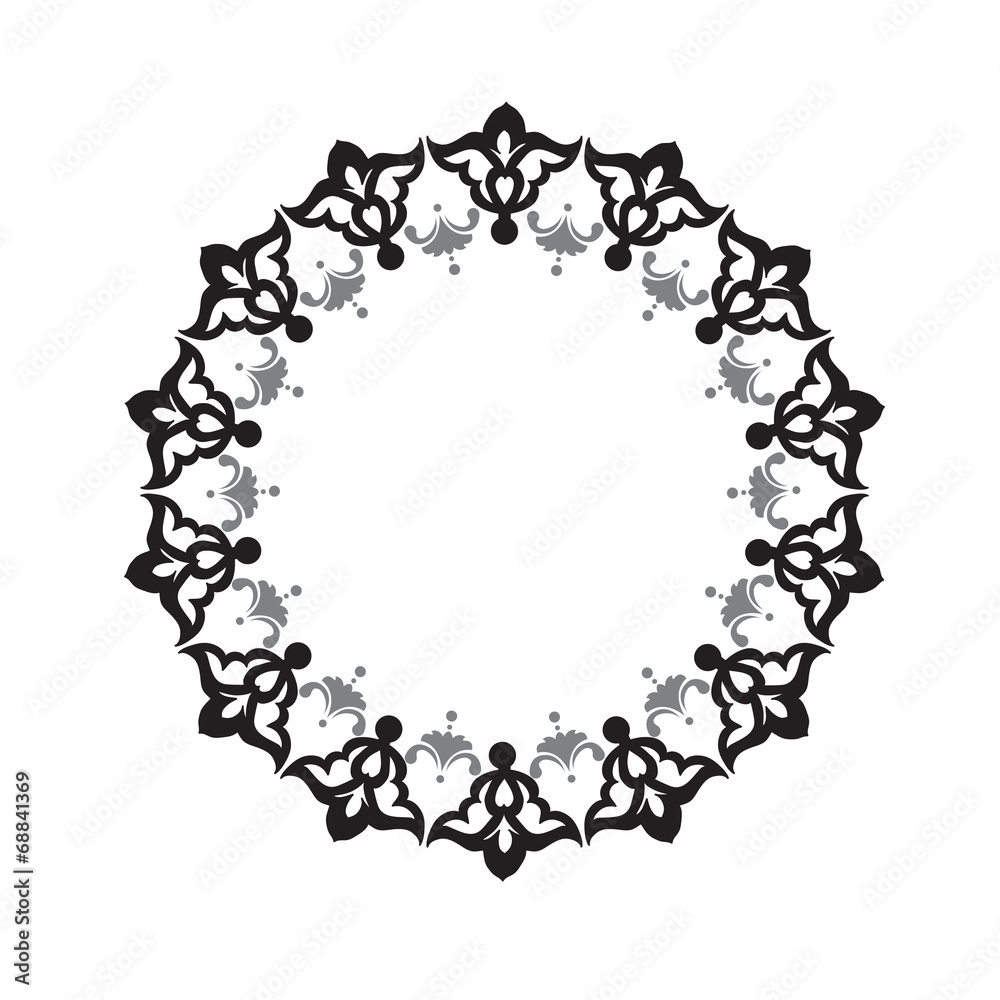 Vector Round Ornament