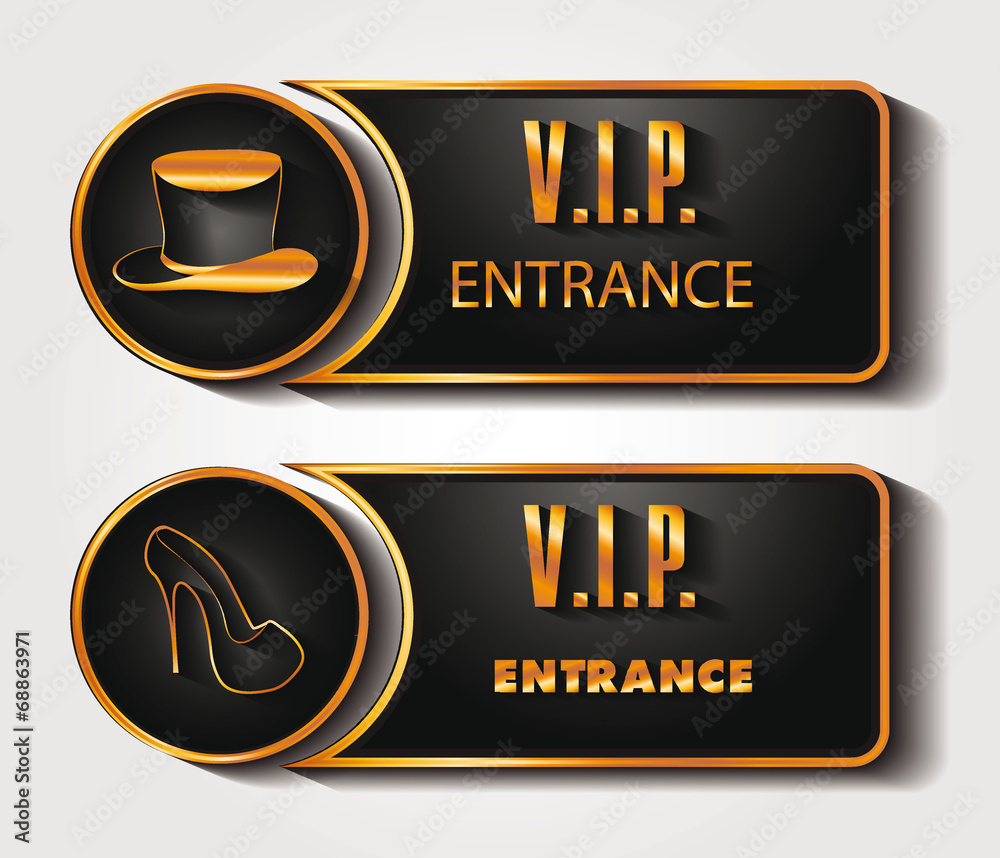 VIP ENTRANCE SIGNS Stock Vector | Adobe Stock