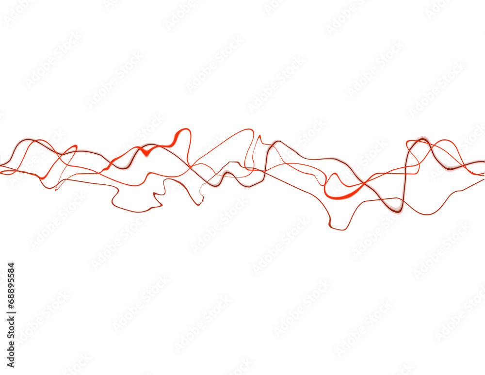 Abstract background of red squiggly lines against white Stock Photo ...