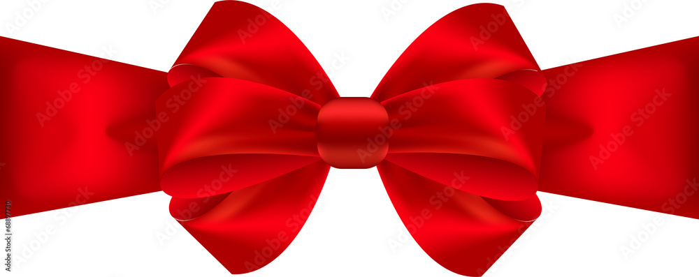 Red bow Stock Vector | Adobe Stock