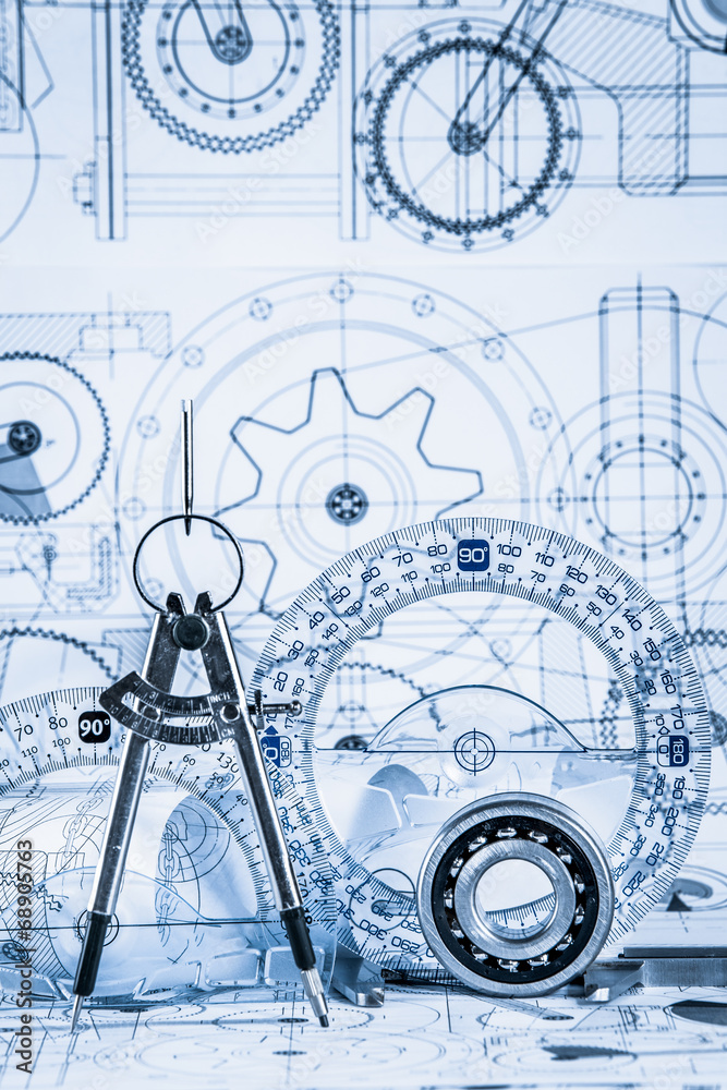 Technical drawings Stock Photo | Adobe Stock