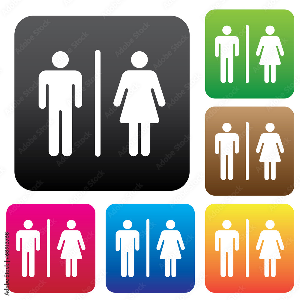Restroom Stock Vector | Adobe Stock