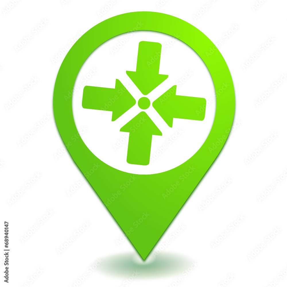 point de rassemblement sur symbole localisation vert Stock Vector ...