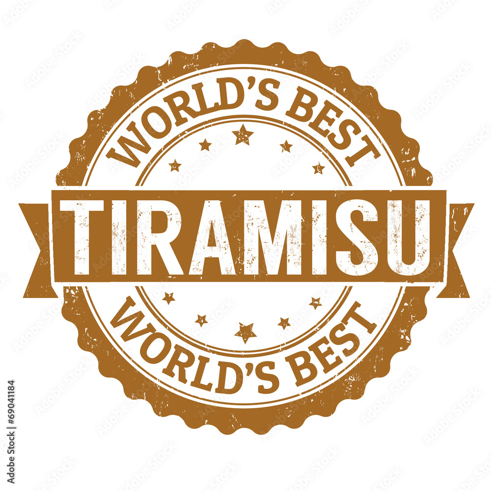 Tiramisu stamp Stock Vector | Adobe Stock