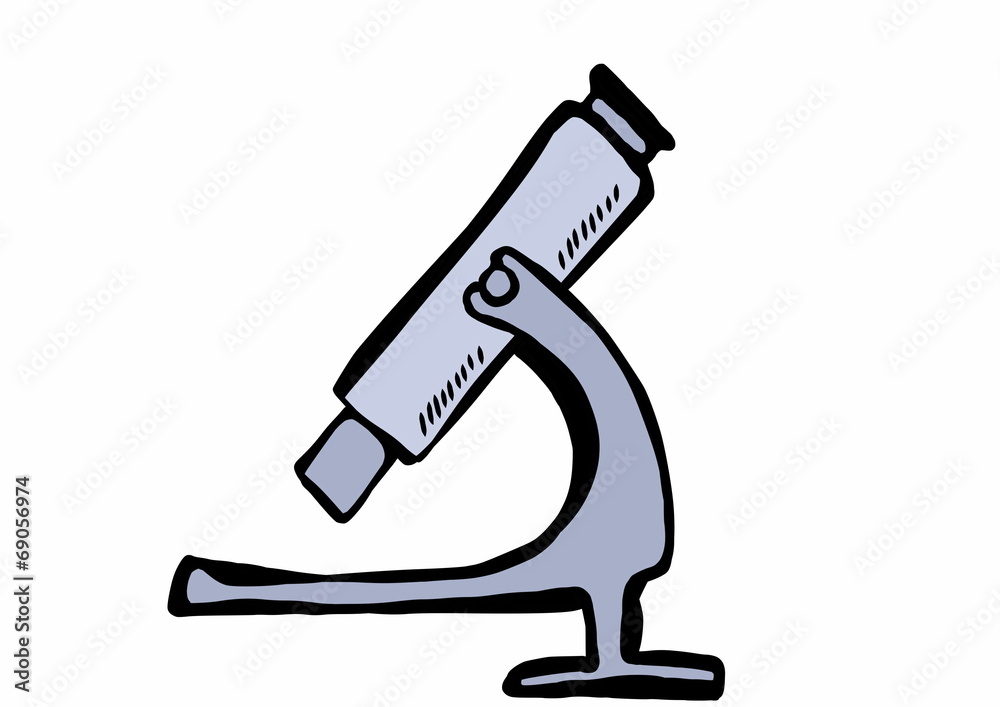 doodle microscope Stock Illustration | Adobe Stock