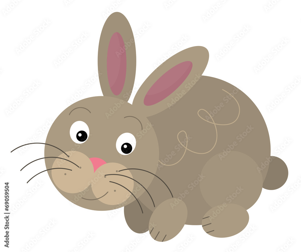 Cartoon rabbit - illustration for the children Stock Illustration ...