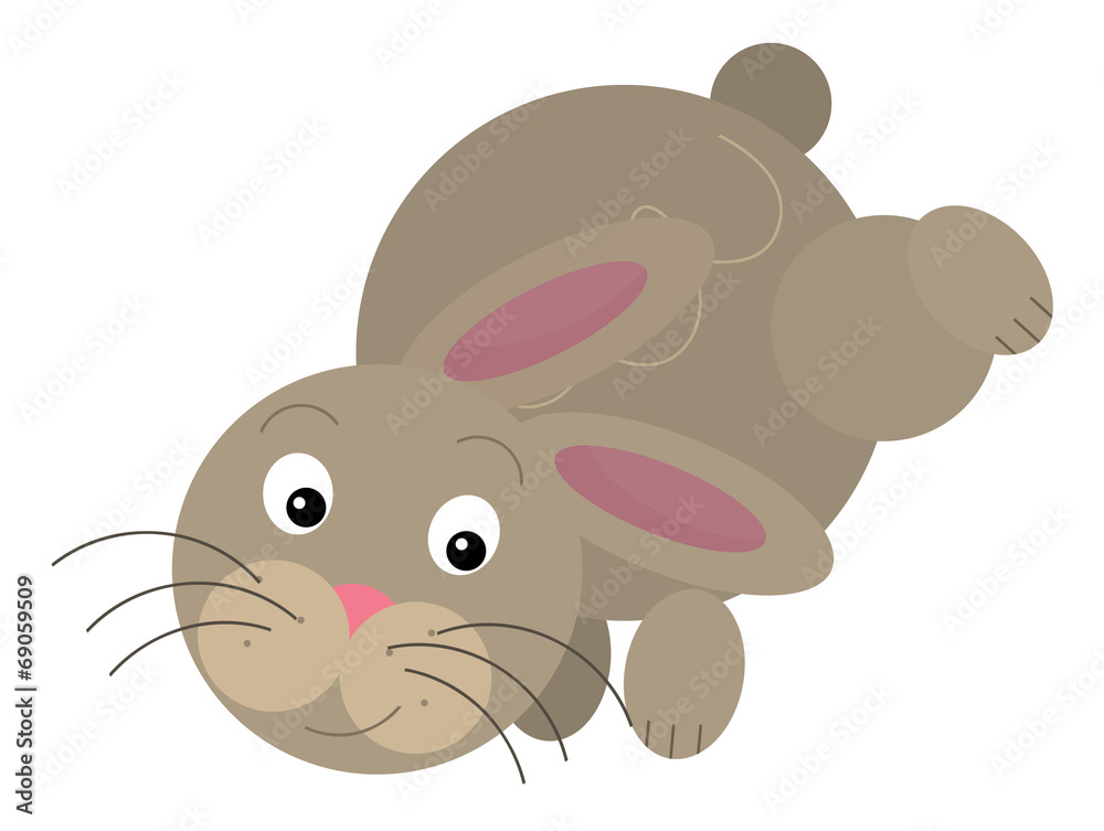 Cartoon rabbit - illustration for the children Stock Illustration ...