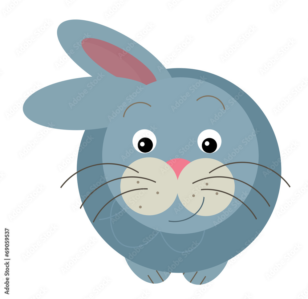 Cartoon rabbit - illustration for the children Stock Illustration ...
