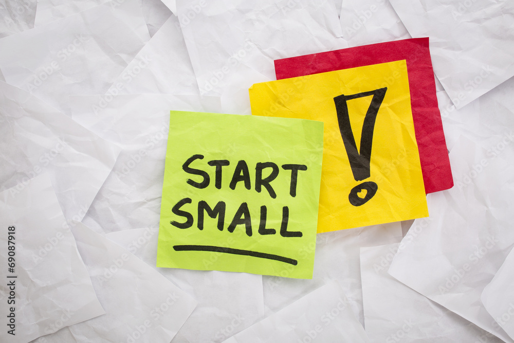 start small advice Stock Photo | Adobe Stock