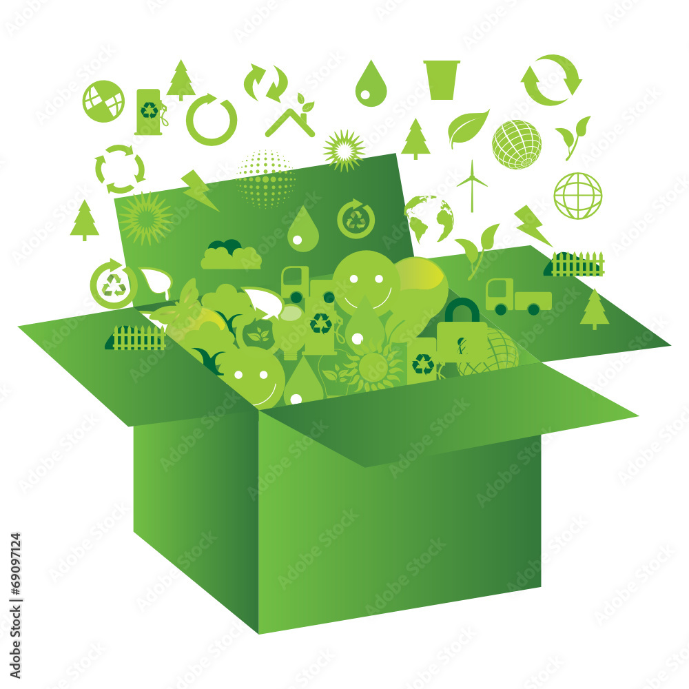 Elementos ecológicos Stock Vector | Adobe Stock