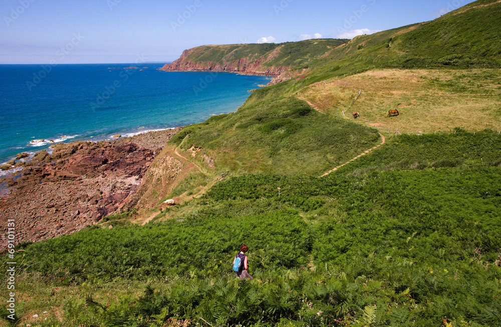 Contentin, randonnée sur le GR 223 Stock Photo | Adobe Stock