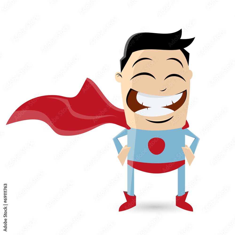held superheld comic lustig cartoon Stock Vector | Adobe Stock