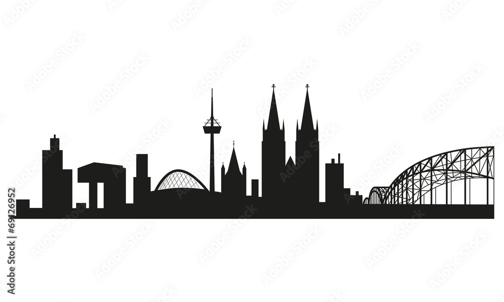 Skyline Köln Stock Vector | Adobe Stock