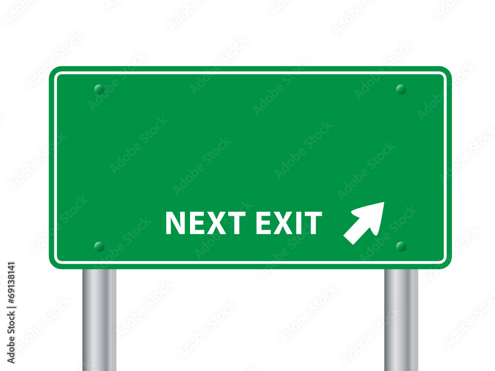 Blank Exit Sign Clip Art