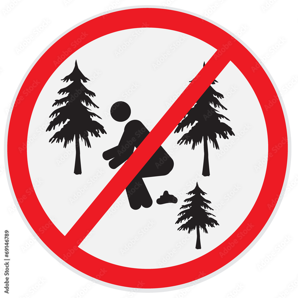 No, poop, sign Stock Vector | Adobe Stock