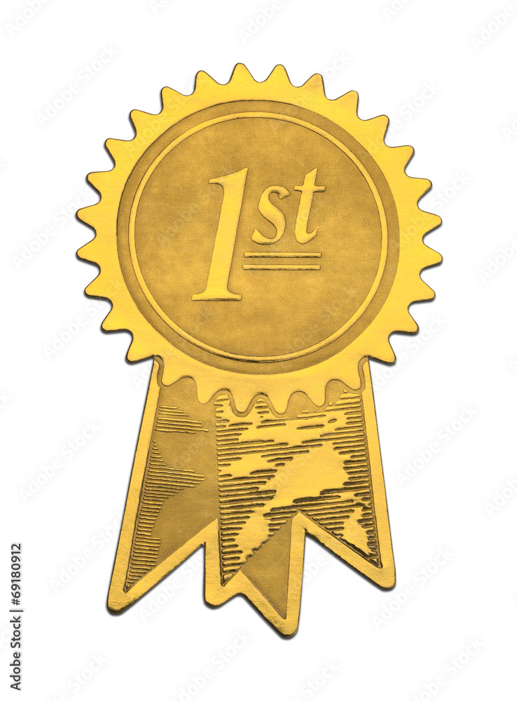 First Place Gold Seal Stock Photo | Adobe Stock