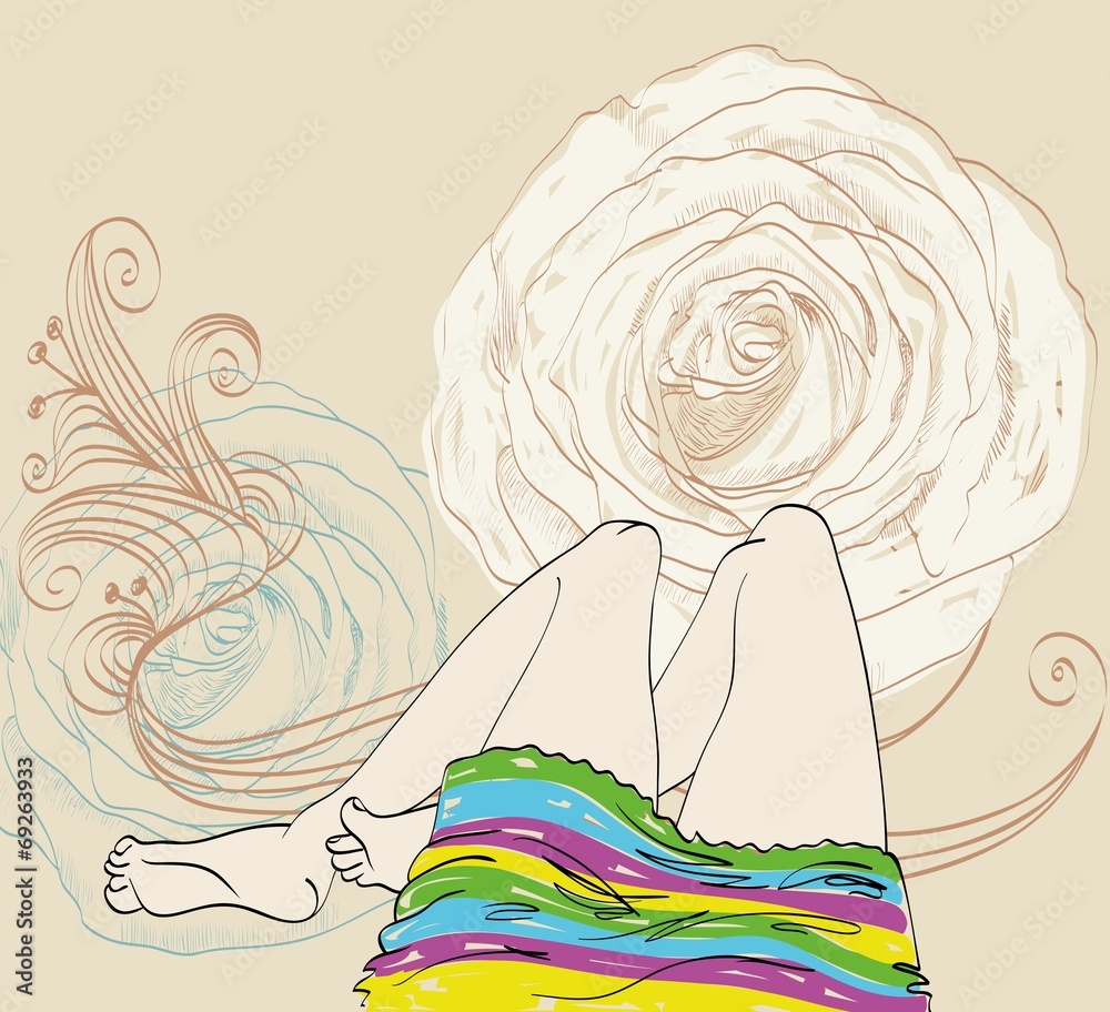 pretty legs Stock Vector | Adobe Stock