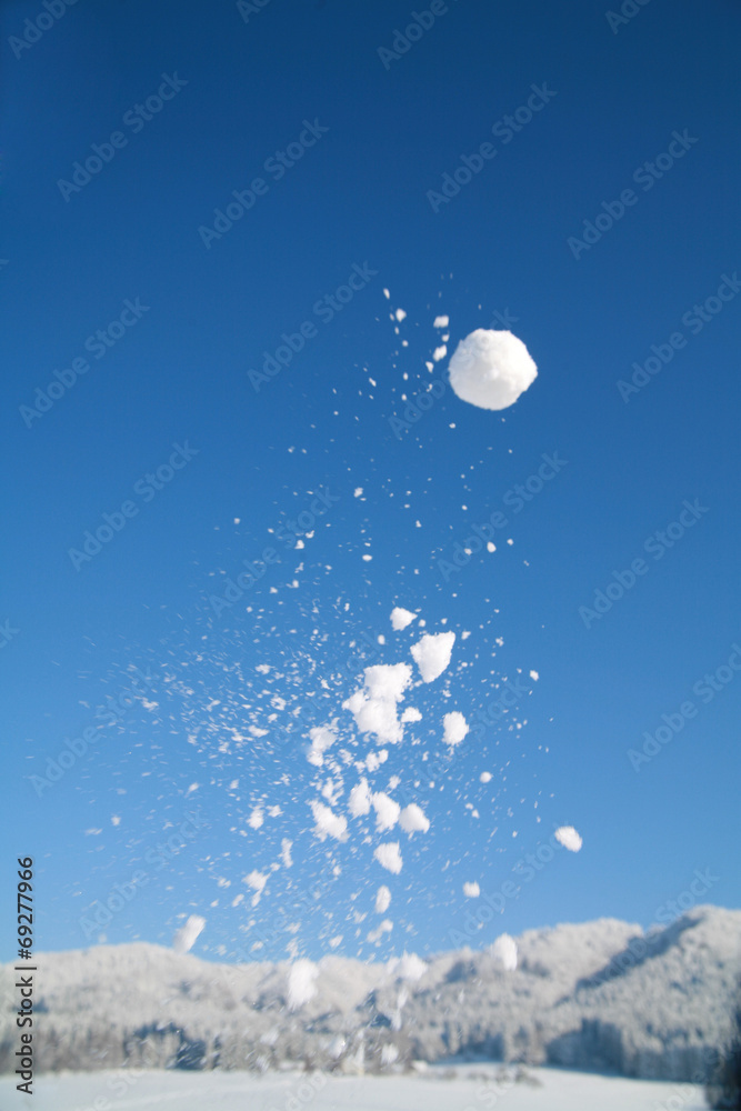 snowball up the sky Stock Photo | Adobe Stock