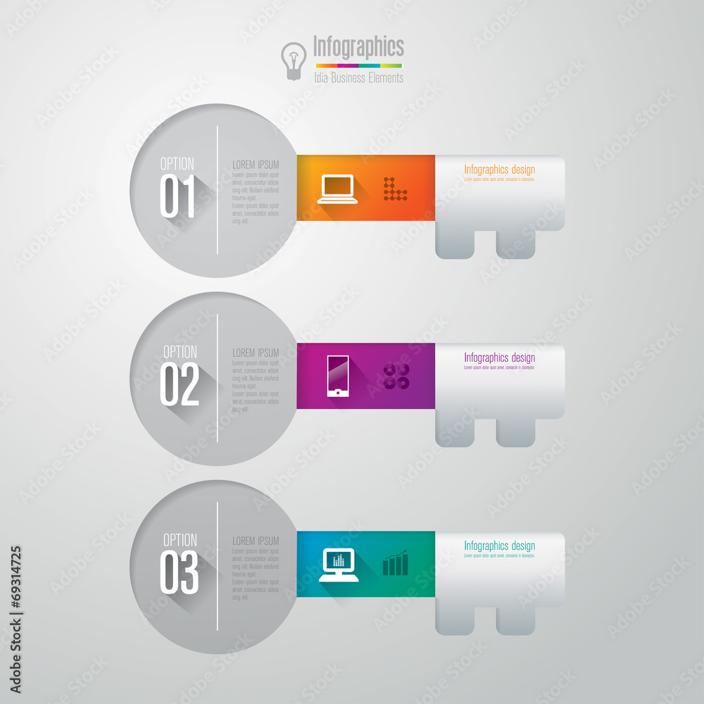 Infographics vector design template. Stock Vector | Adobe Stock