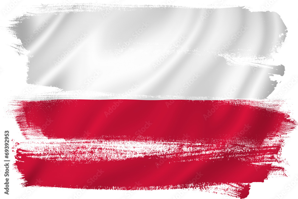 Poland flag Stock Illustration | Adobe Stock