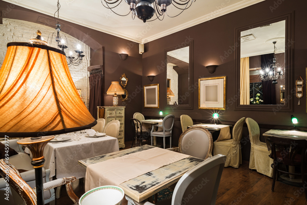 Classic Restaurant interior Stock Photo | Adobe Stock