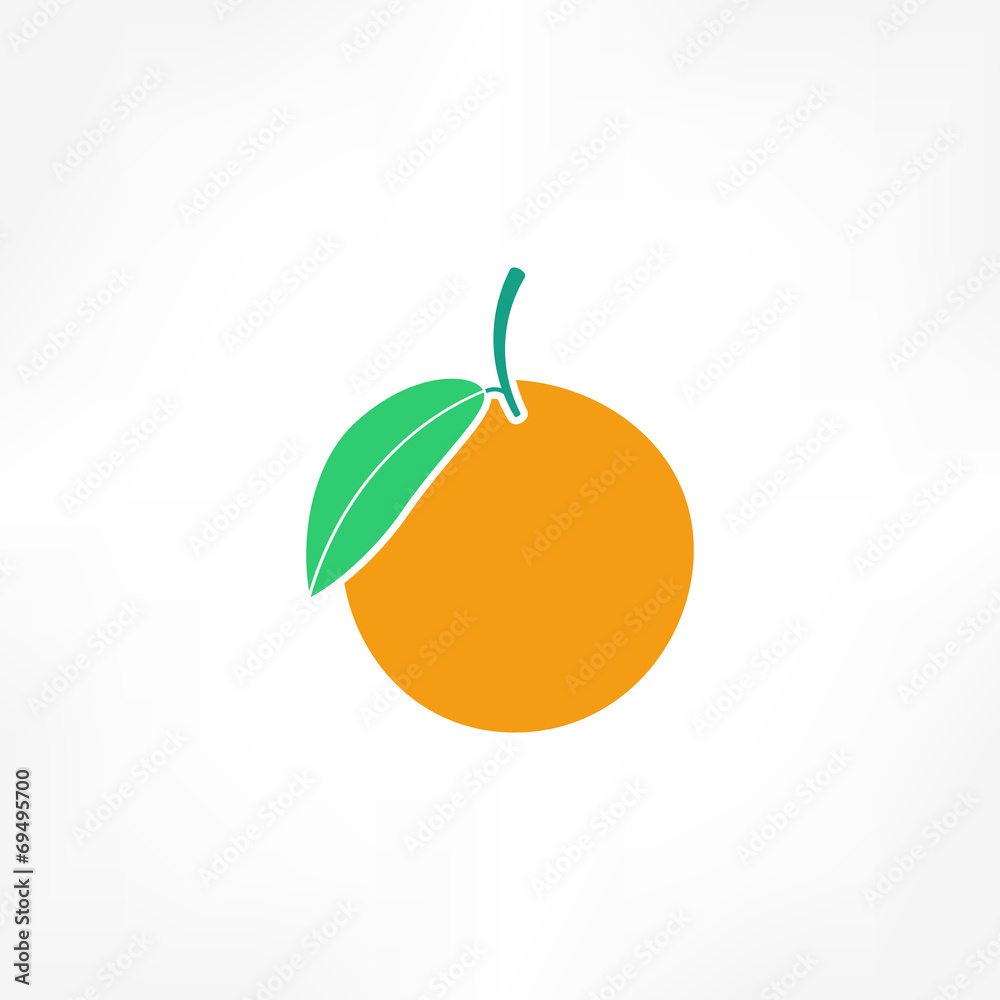 orange icon Stock Vector | Adobe Stock