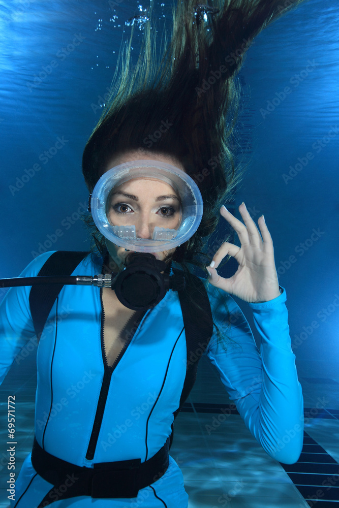 Underwater Women Scuba Divers