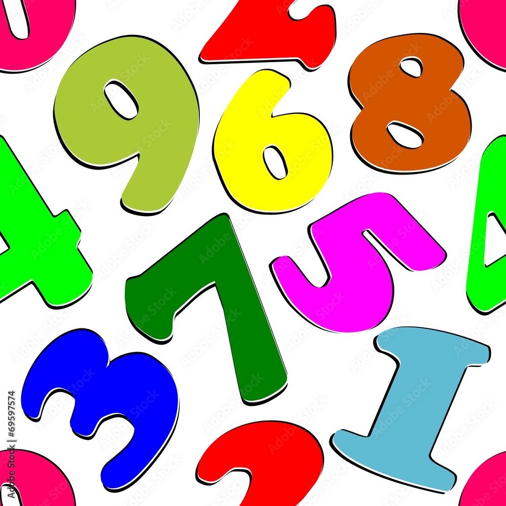 Illustrazione Stock TRAMA SFONDO NUMERI NUMERICO | Adobe Stock