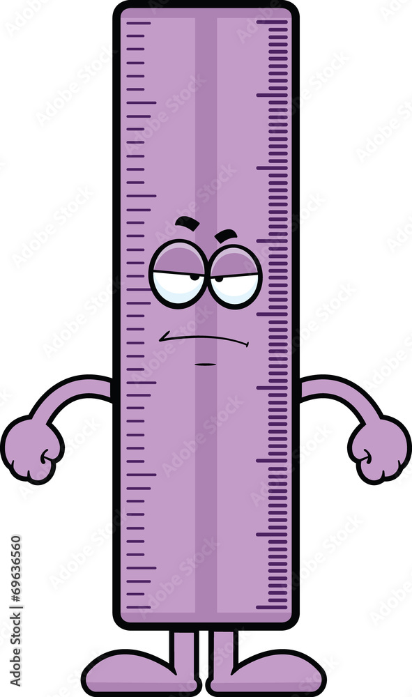 Cartoon Ruler Angry Stock Vector | Adobe Stock