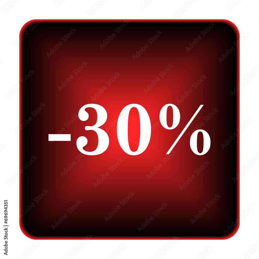 30 percent discount icon Stock Illustration | Adobe Stock