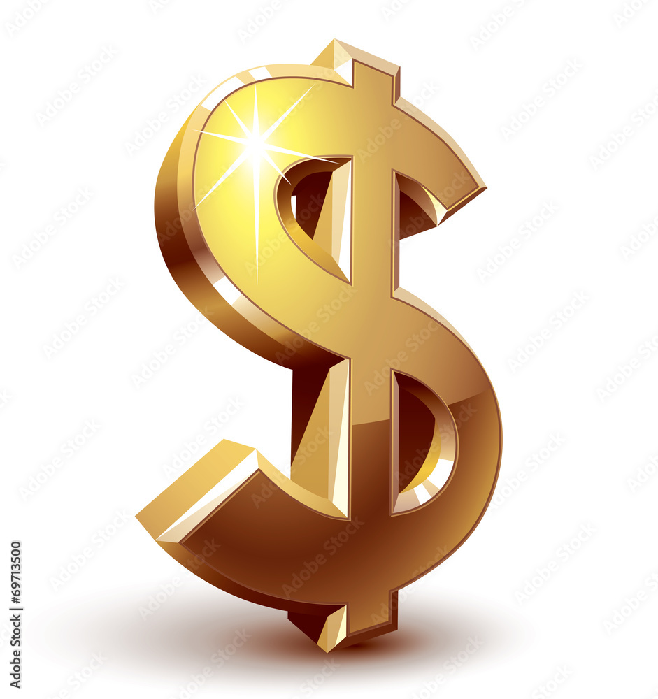 Dollar sign Stock Vector | Adobe Stock