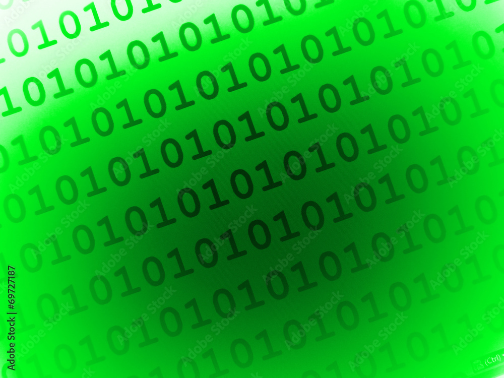 green binary numbers Stock-Illustration | Adobe Stock