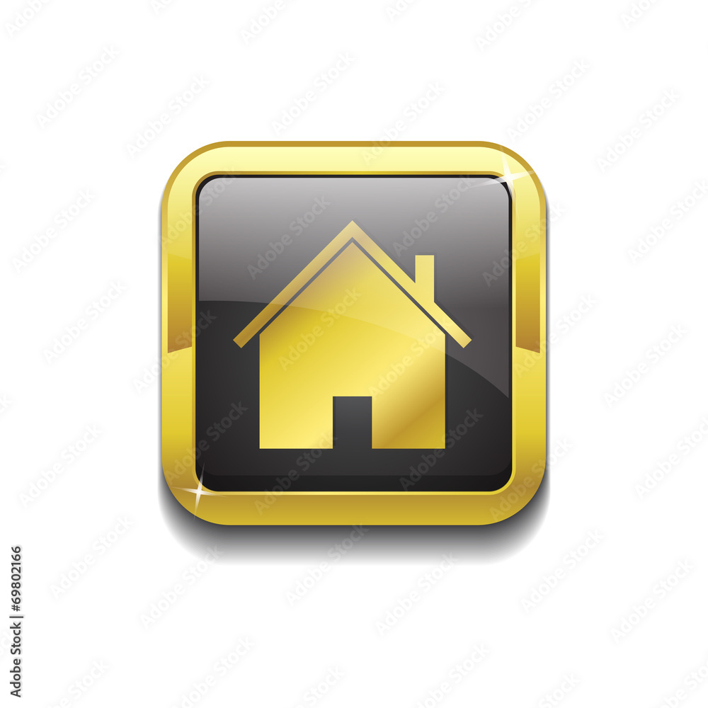 Square Home Button Icon