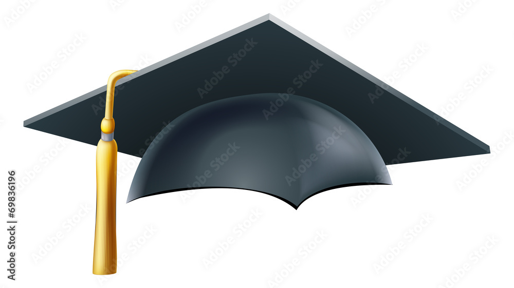 Graduation mortar board hat or cap Stock Vector | Adobe Stock