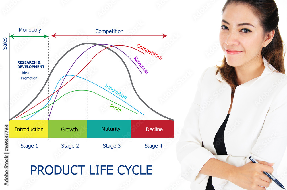 Product Life Cycle Chart of Business Concept Stock Photo | Adobe Stock