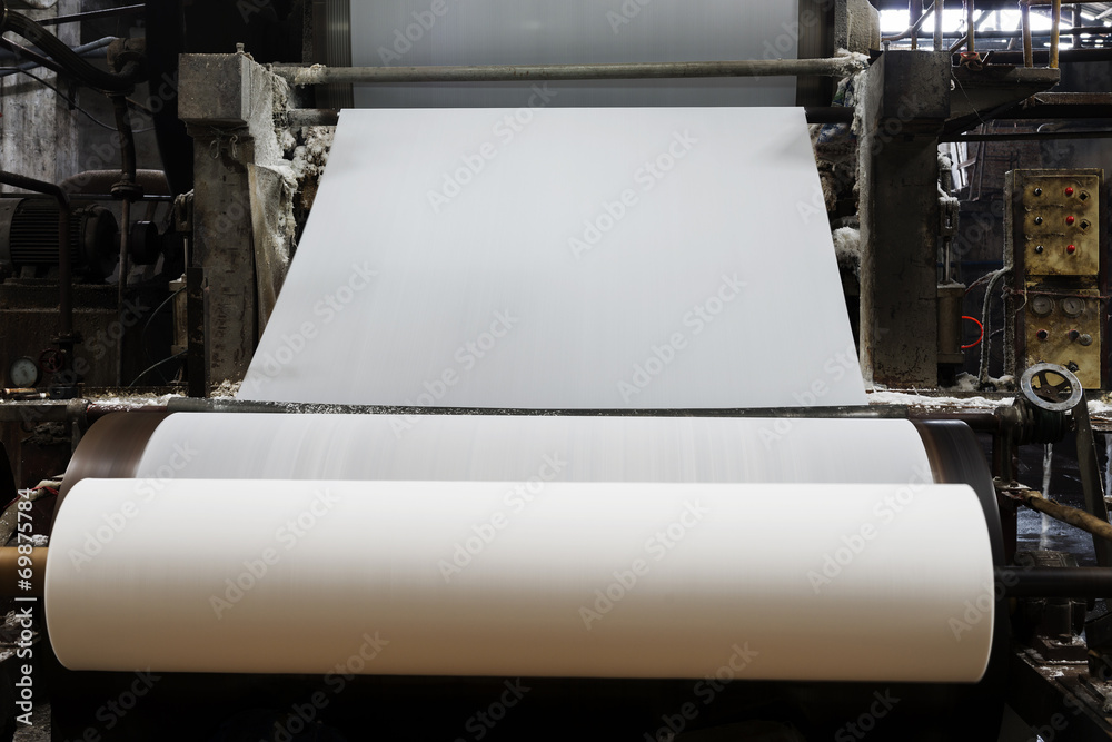 Paper mill Machine Stock Photo | Adobe Stock