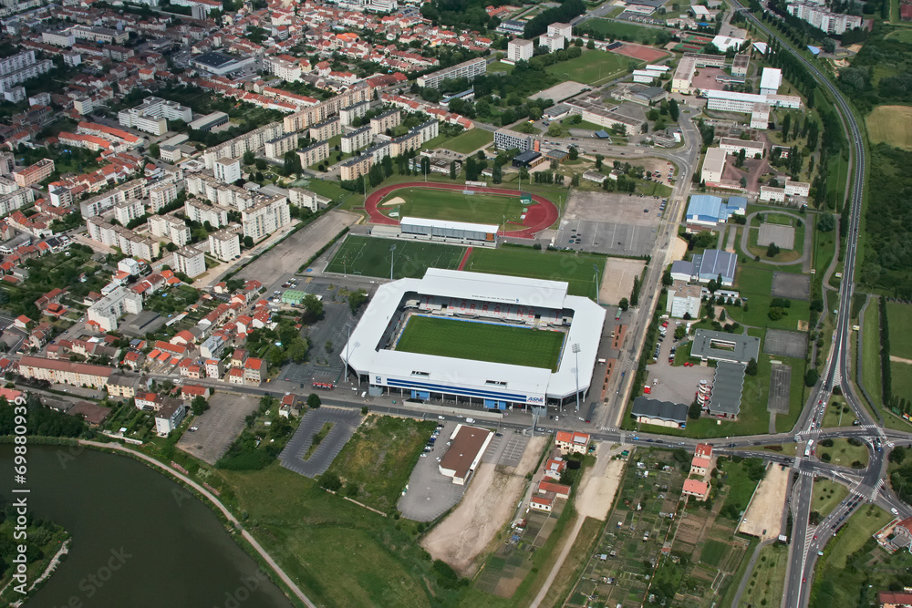 vue aerienne complexe sportif - Nancy Stock Photo | Adobe Stock