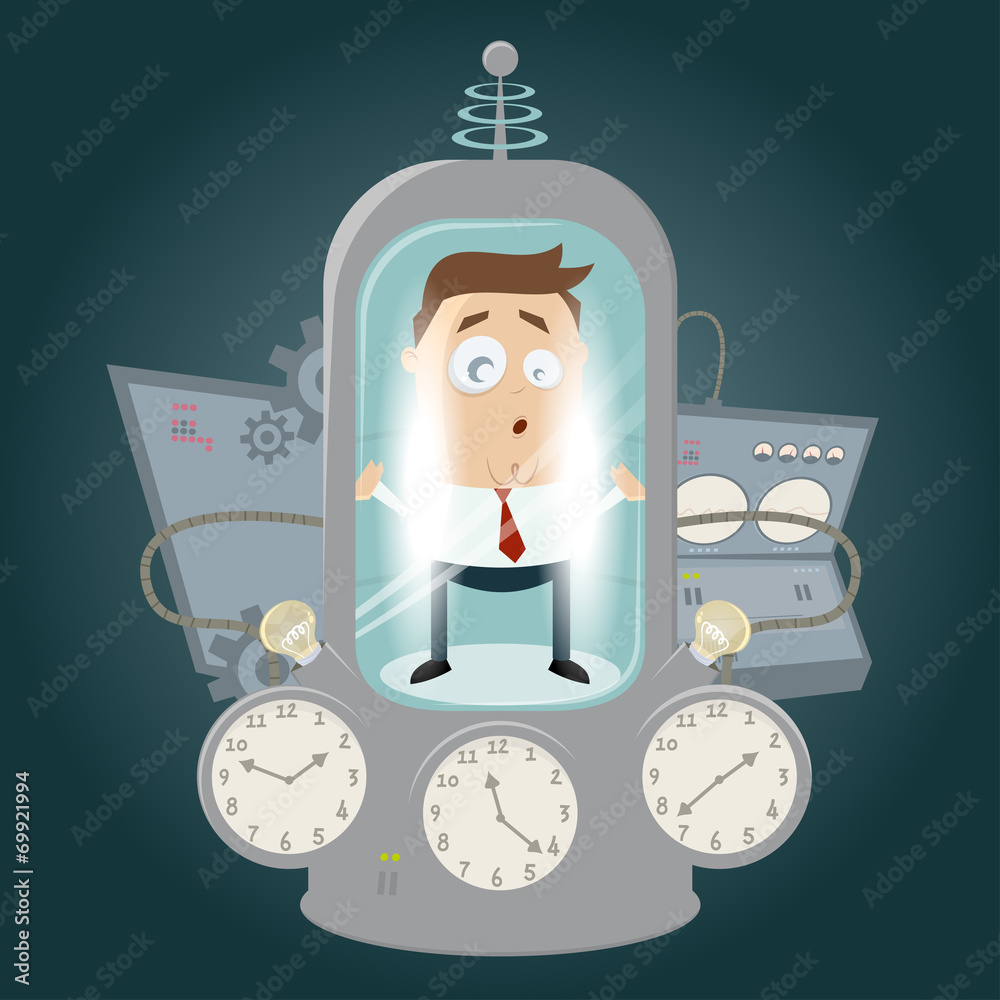 zeitmaschine Stock Vector | Adobe Stock