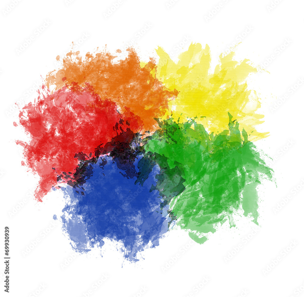 Farbkleckse Stock Photo | Adobe Stock