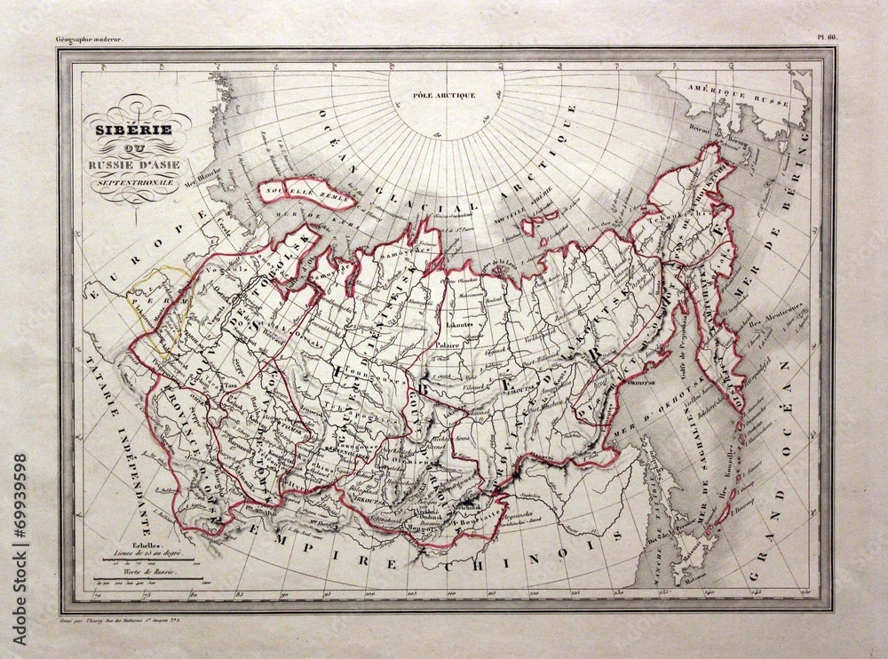 Old Russia map Stock Photo | Adobe Stock